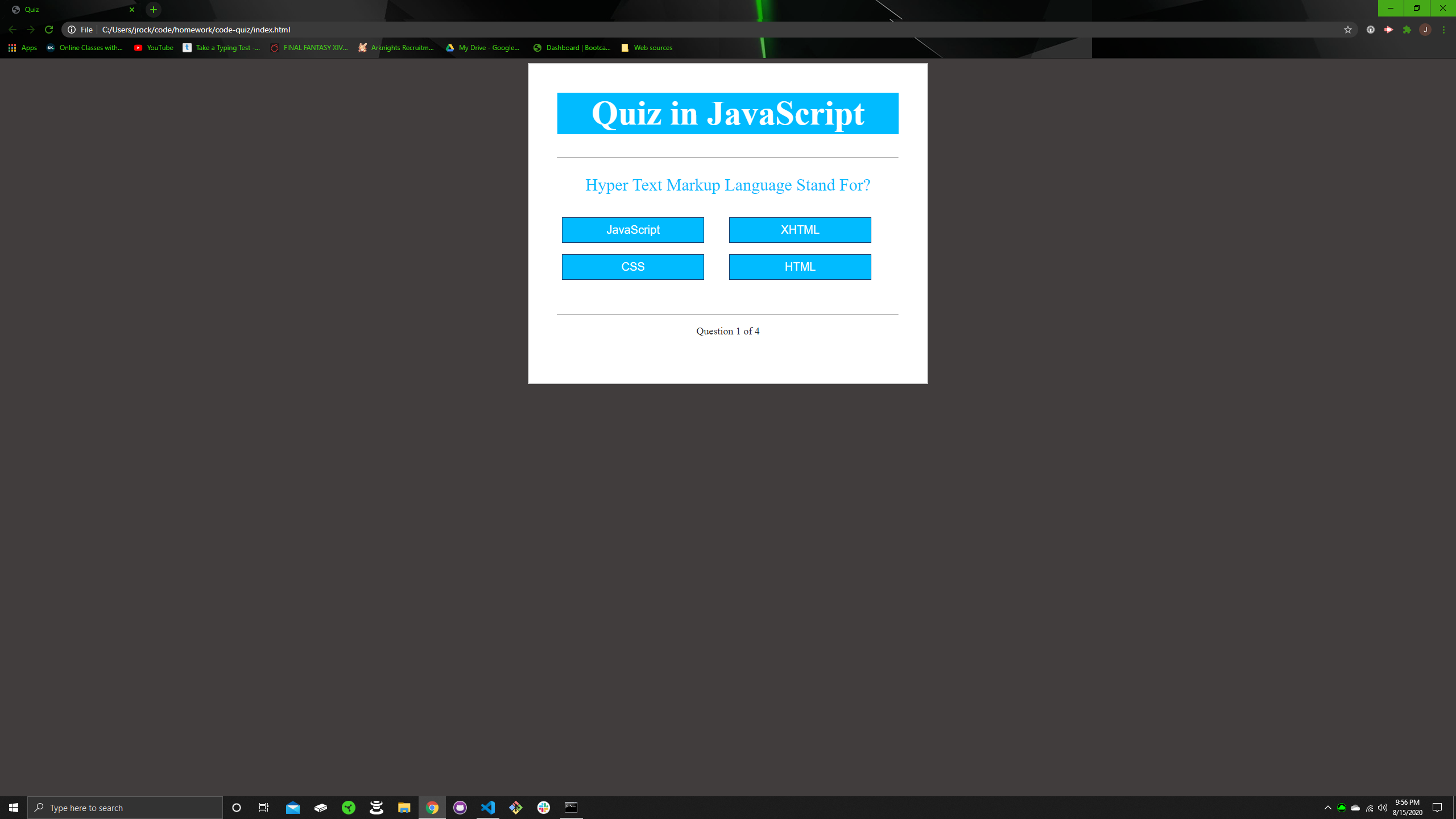GitHub - Feizhi255/quiz-code: https://feizhi255.github.io/quiz-code/